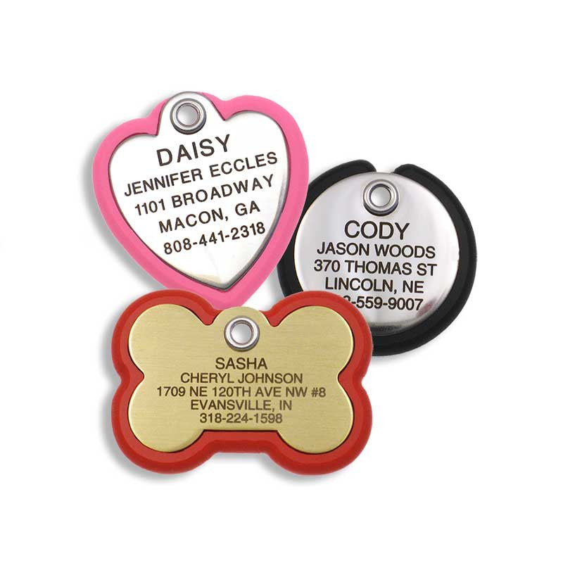 Durable Plastic Frame Dog Tags | LuckyPet