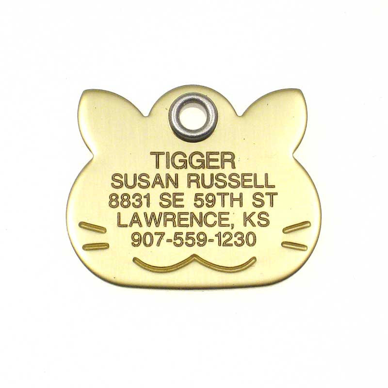 Engraved Metal Cat Tag – LuckyPet