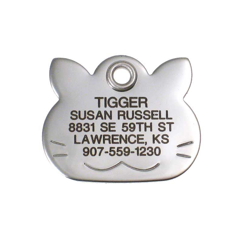 Engraved Metal Cat Tag – LuckyPet