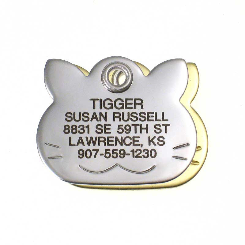 Engraved Metal Cat Tag – LuckyPet