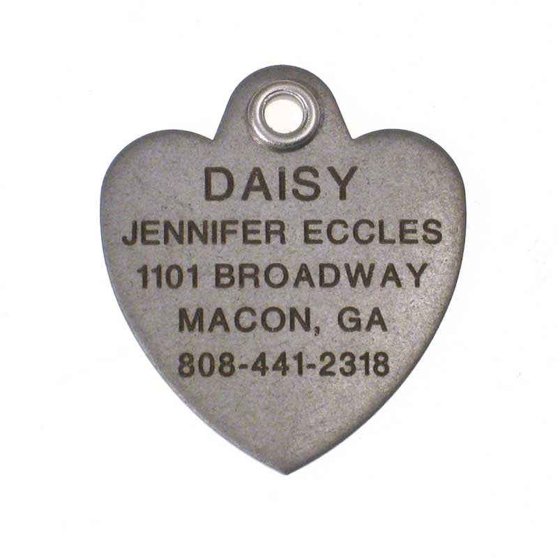Metal Heart Shaped Dog Tag – LuckyPet