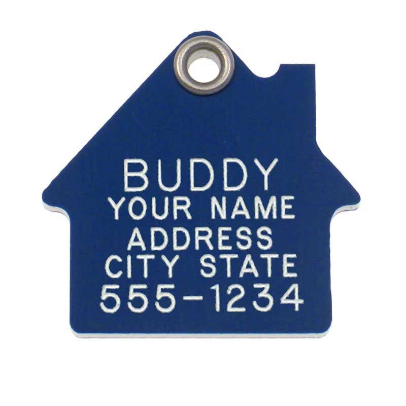 Plastic House Dog Tag | Durable Plastic Pet Tags – LuckyPet